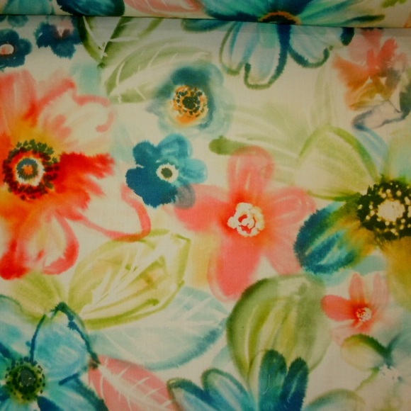 Hamilton | Office | Hamilton Nadia Color Watercolor Floral Fabric ...